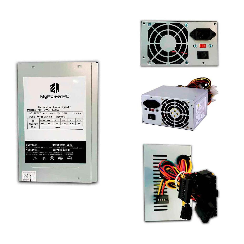 Fuente de Poder My PowerPC 500W | https://compuaccesoriosmax.com/